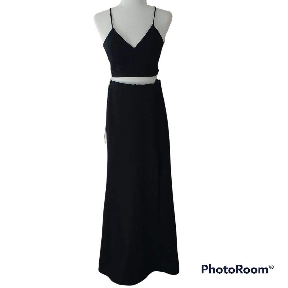 B Darlin | Dresses | New B Darlin Black 2 Piece Prom Formal Gown ...